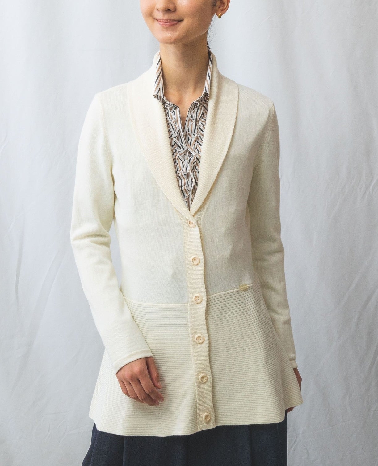 NARACAMICIE | ペプラムニットカーディガン | カーディガン・セーター – Stylora store eco loop